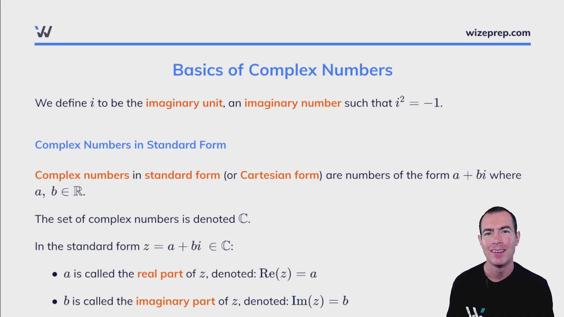 Complex Numbers - Wize High School Algebra II Textbook (Common Core ...