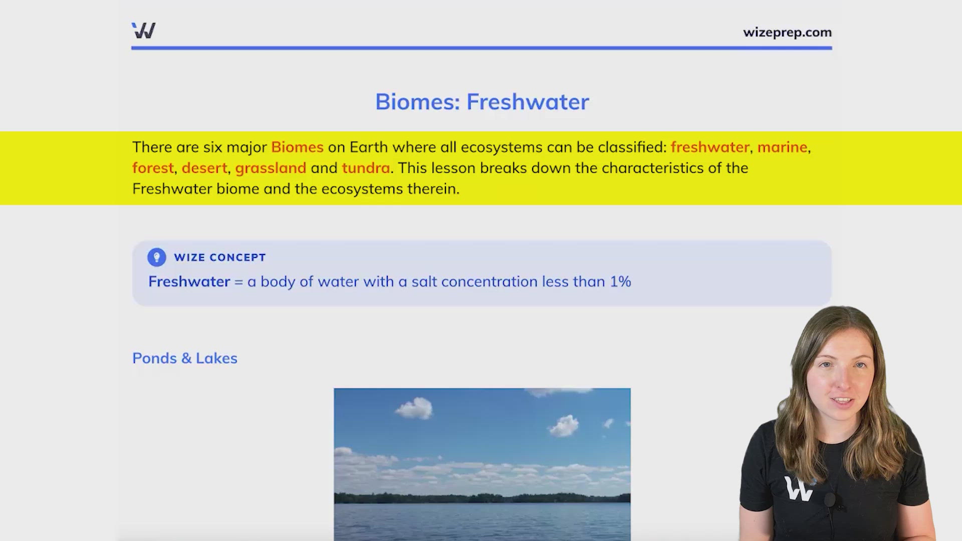 Ecosystems in the Biosphere - Wize High School Grade 11 Biology ...