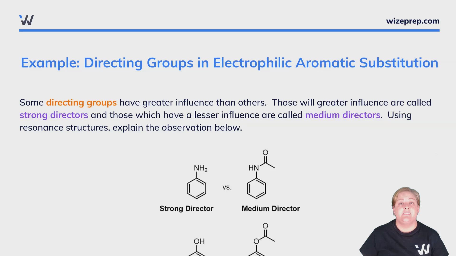 Considerations for Electrophilic Aromatic Substitutions - Wize ...