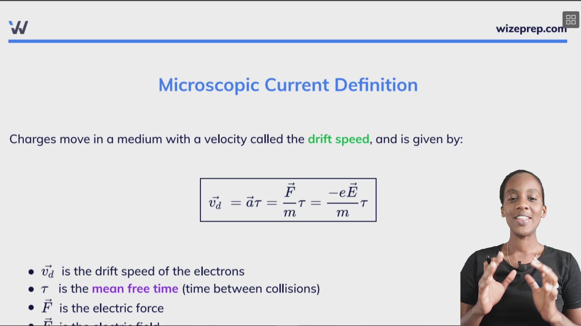 Electric Current - Wize University Physics Textbook (Master) | Wizeprep