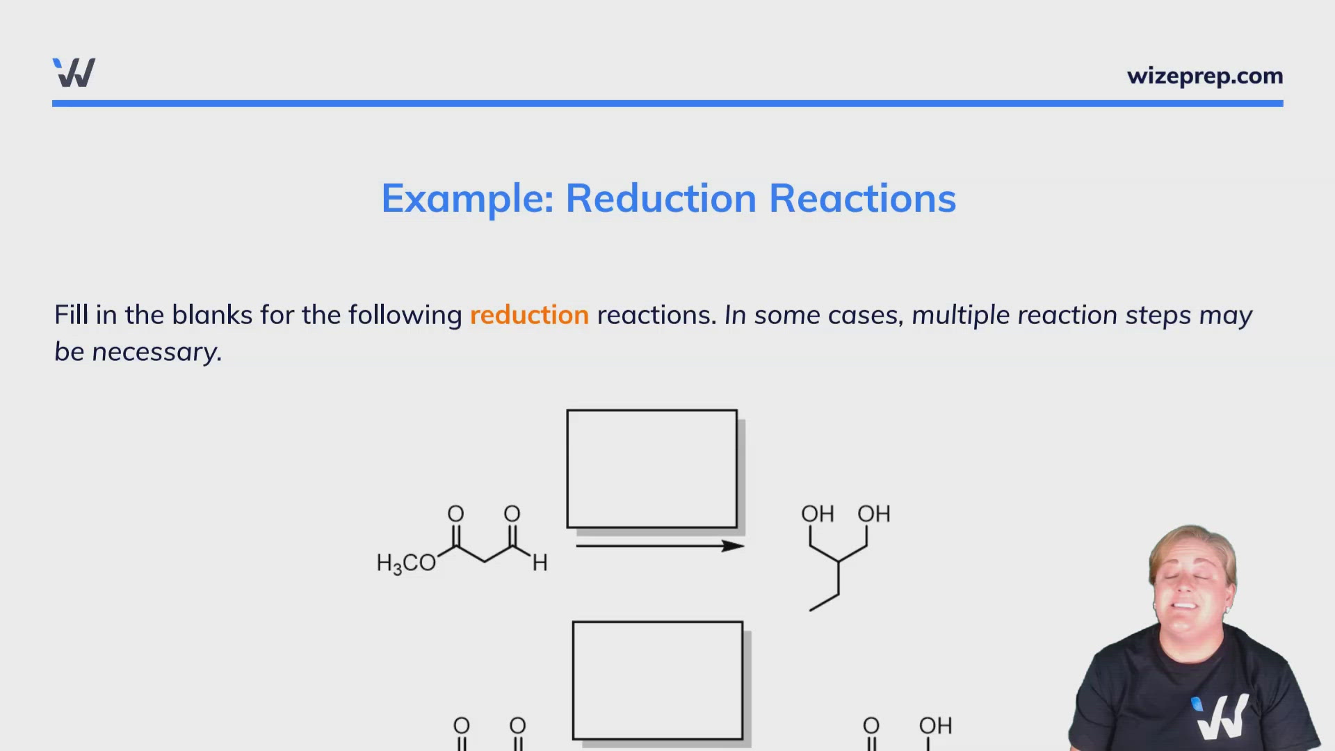 Reduction Reactions - Wize University Organic Chemistry Textbook | Wizeprep