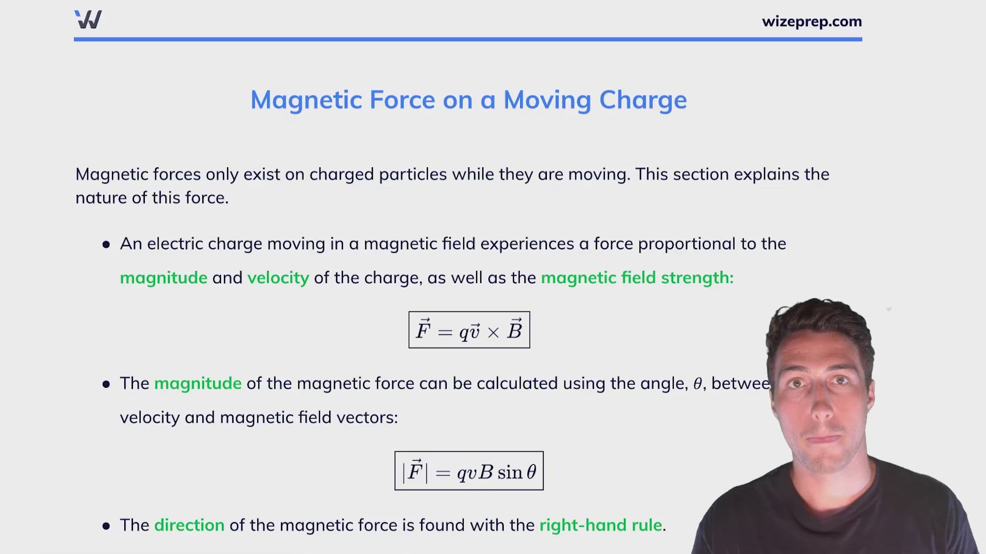 Magnetic Force On A Moving Charge Wize University Physics 2 Textbook Magnetic Force On A Moving Charge Wize University Physics 2 Textbook