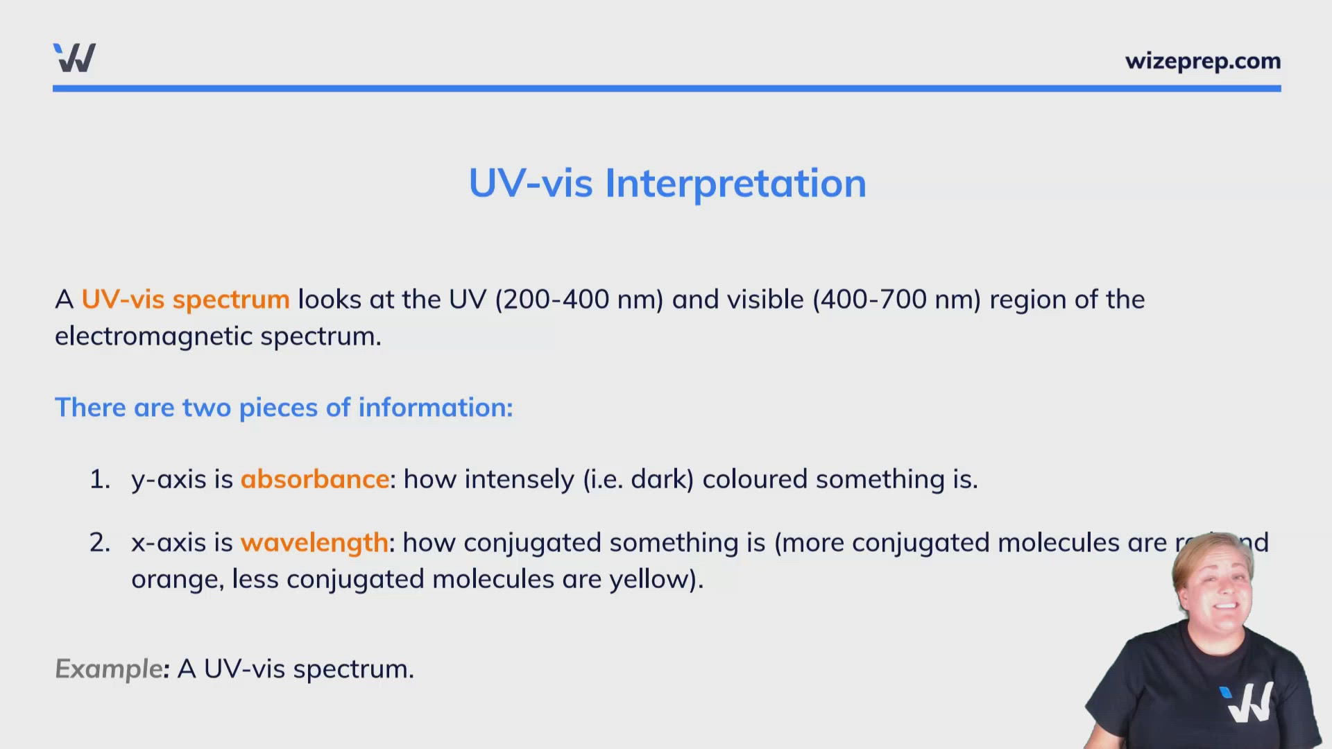 UV-vis Interpretation - Wize University Organic Chemistry Textbook ...