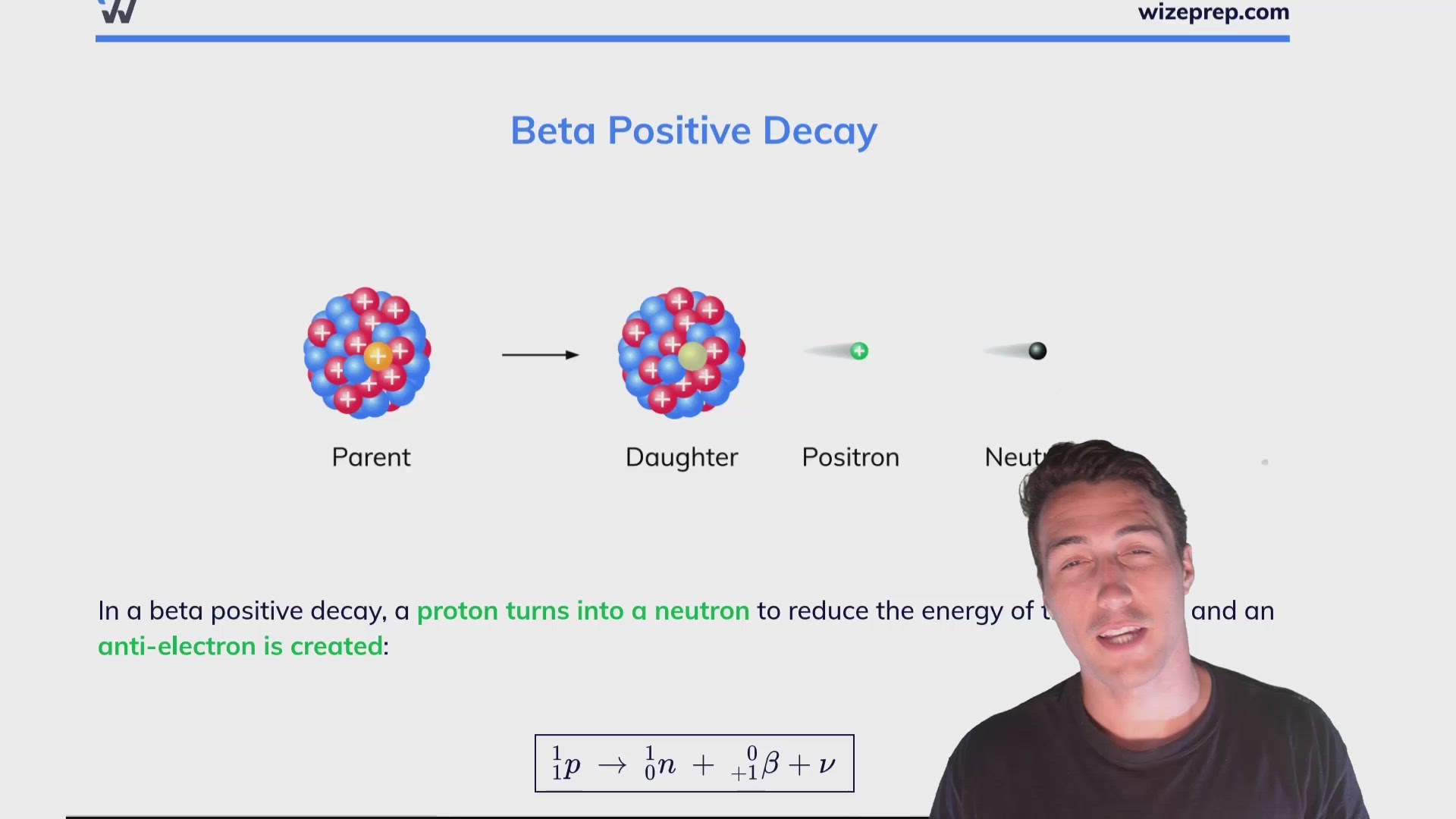 Beta Decay - Wize University Physics Textbook (Master) | Wizeprep