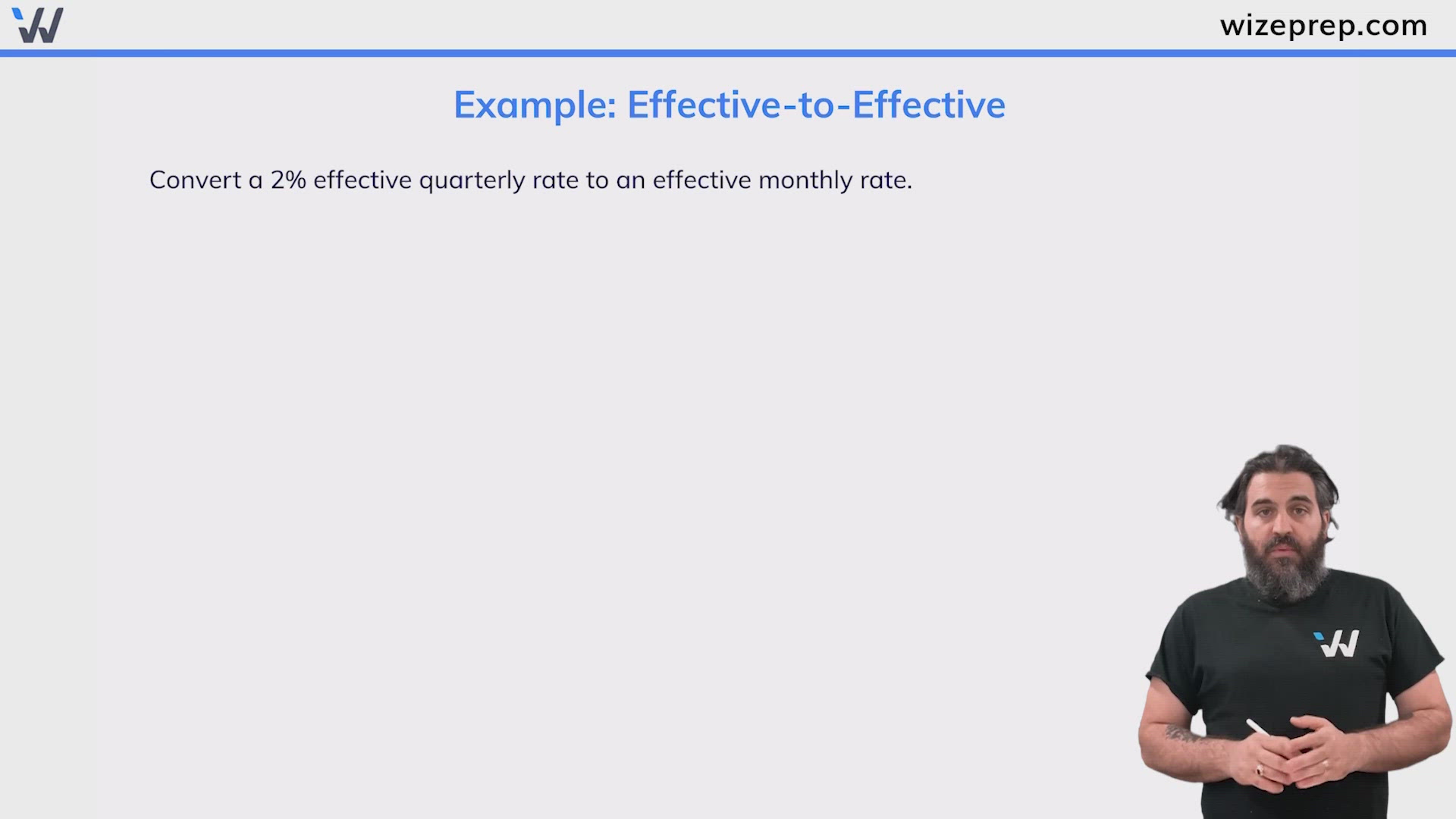 Effective Periodic Rate - Wize University Introduction to Finance ...