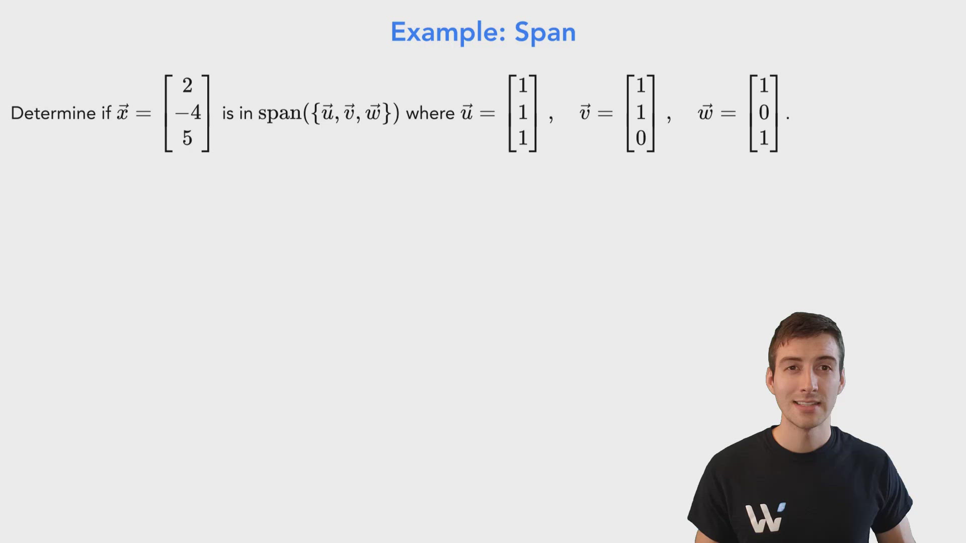 Span - Wize University Linear Algebra Textbook | Wizeprep