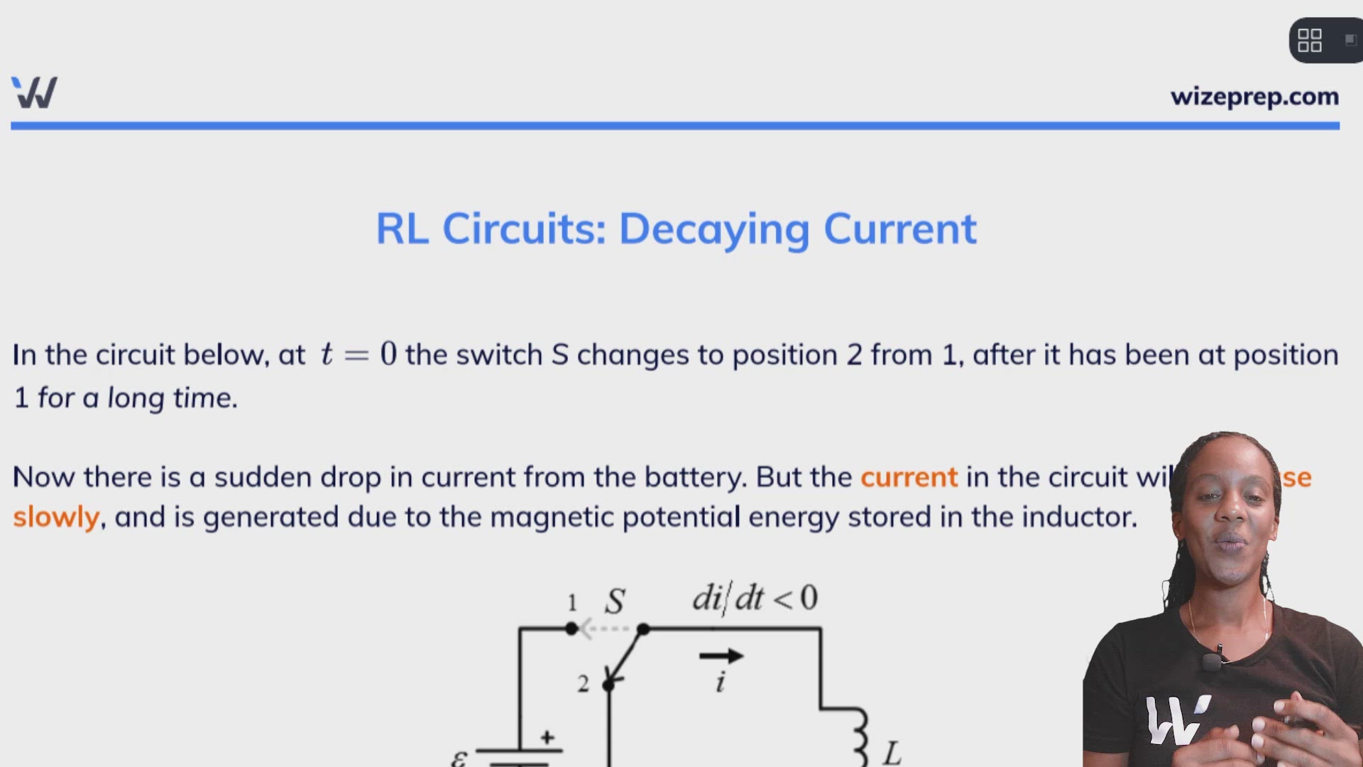 RL Circuits - Wize University Physics Textbook (Master) | Wizeprep