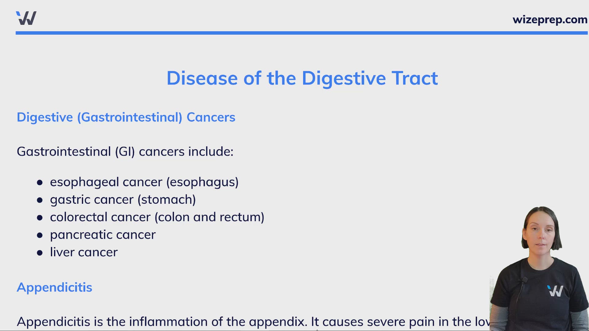 Human Health & The Digestive System - Wize High School Grade 11 Biology ...