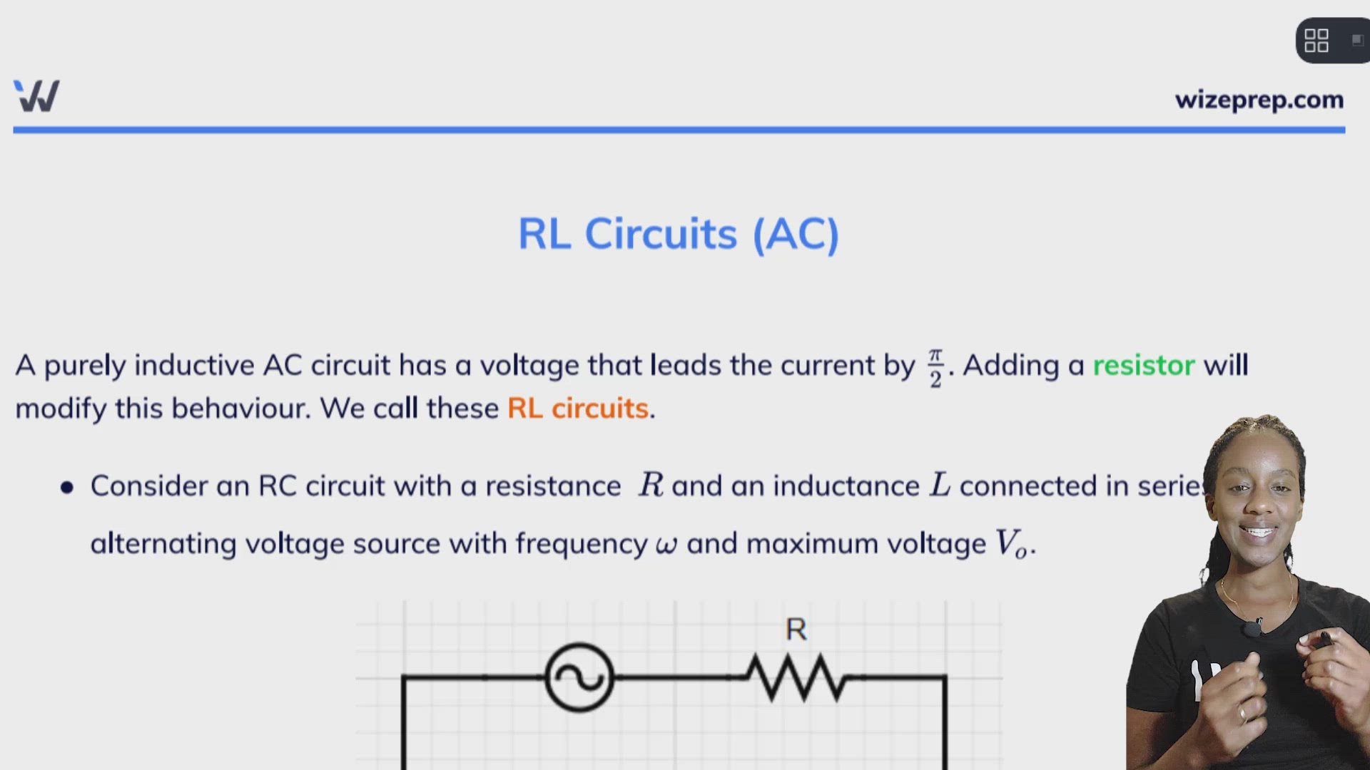 Impedance, RC Circuits, and RL Circuits - Wize University Physics Textbook (Master) | Wizeprep