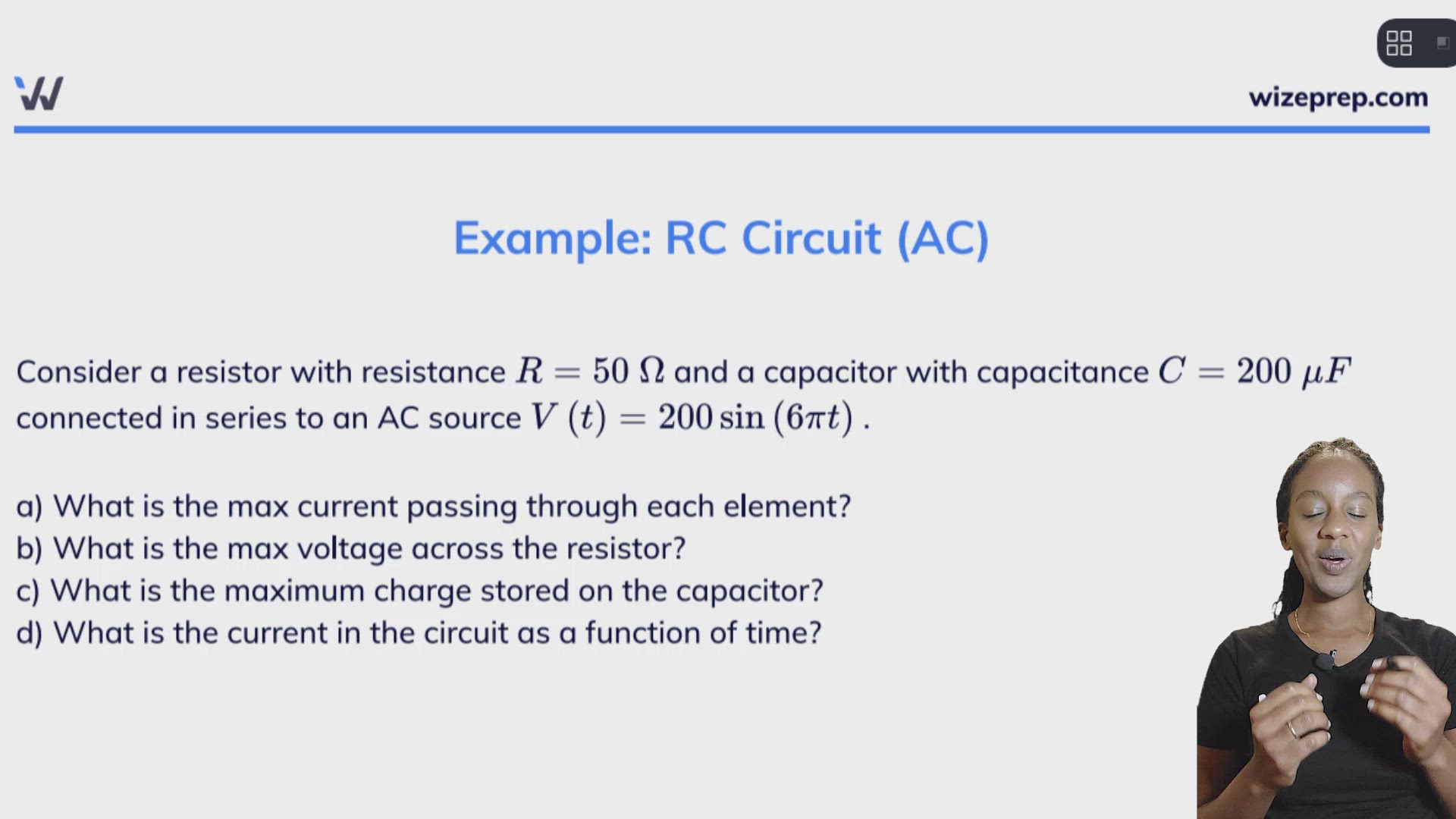 Impedance, RC Circuits, and RL Circuits - Wize University Physics Textbook (Master) | Wizeprep
