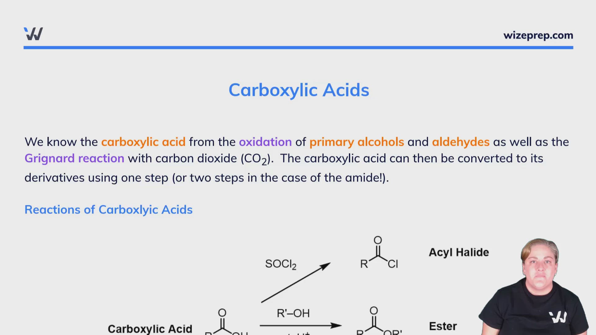 Carboxylic Acids - Wize University Organic Chemistry Textbook | Wizeprep