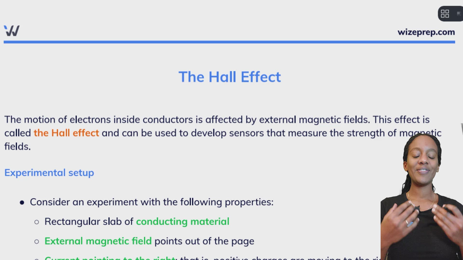 The Hall Effect - Wize University Physics Textbook (Master) | Wizeprep