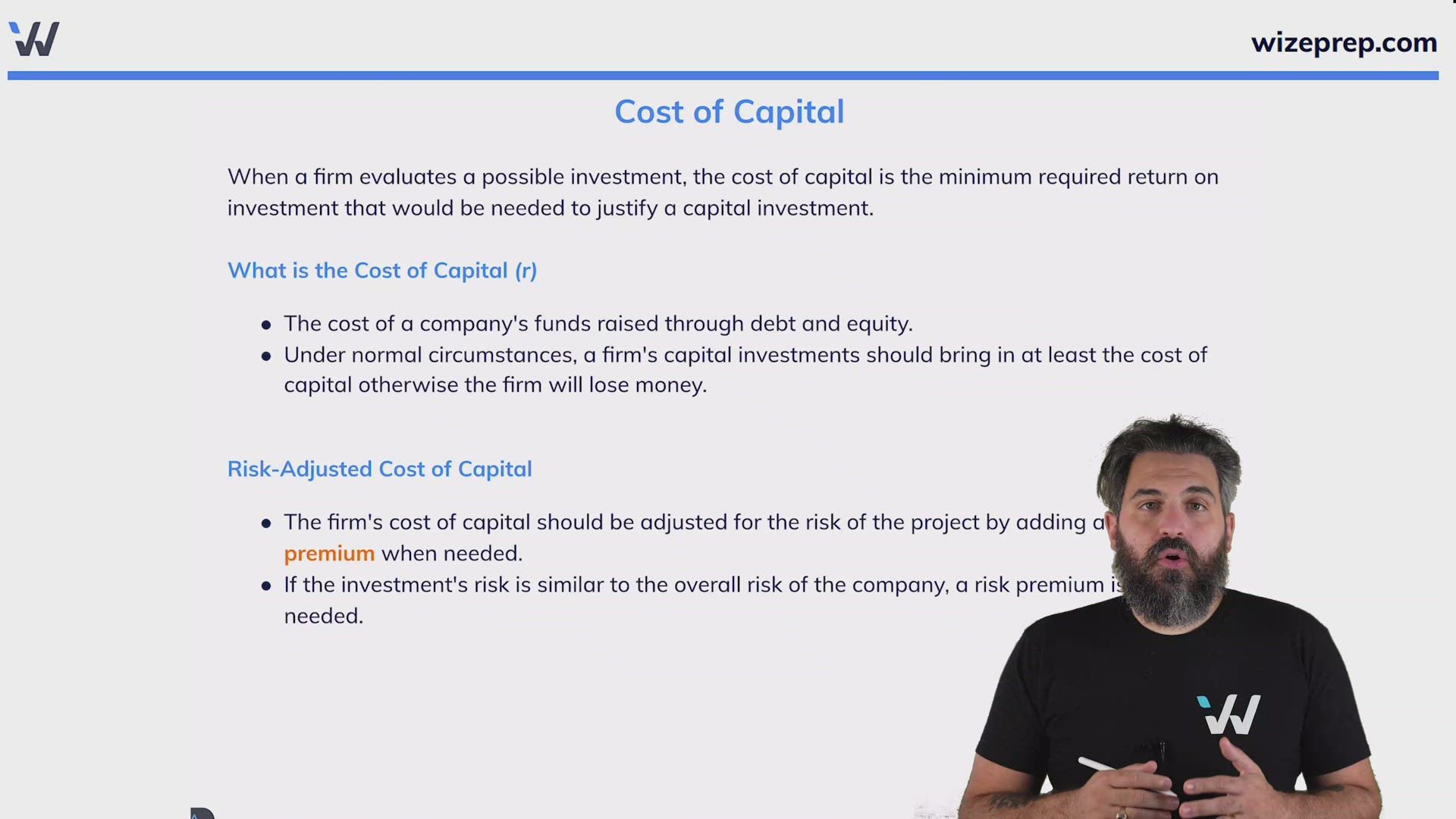 Introduction to Capital Budgeting - Wize University Introduction to ...