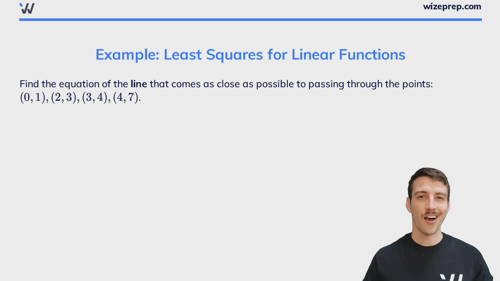 Least Squares Approximation - Wize University Linear Algebra Textbook | Wizeprep