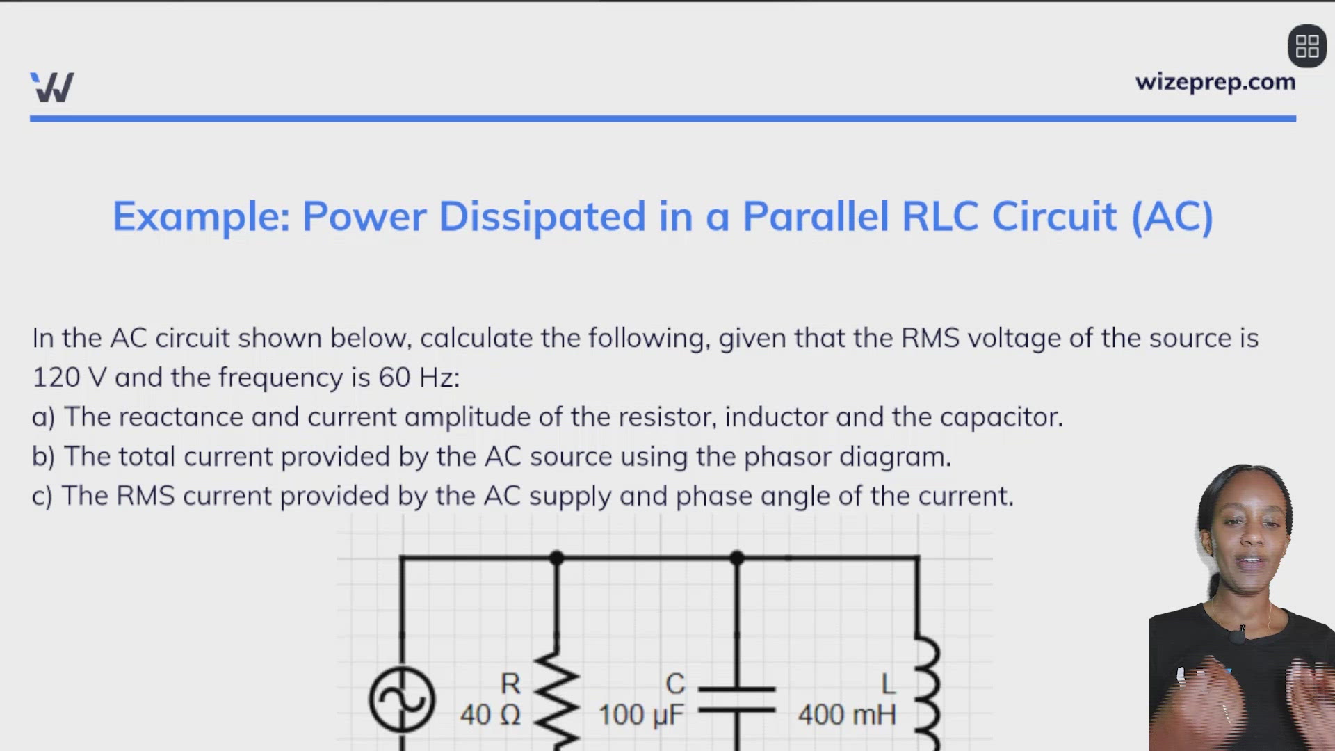 AC Circuits in Parallel - Wize University Physics Textbook (Master ...