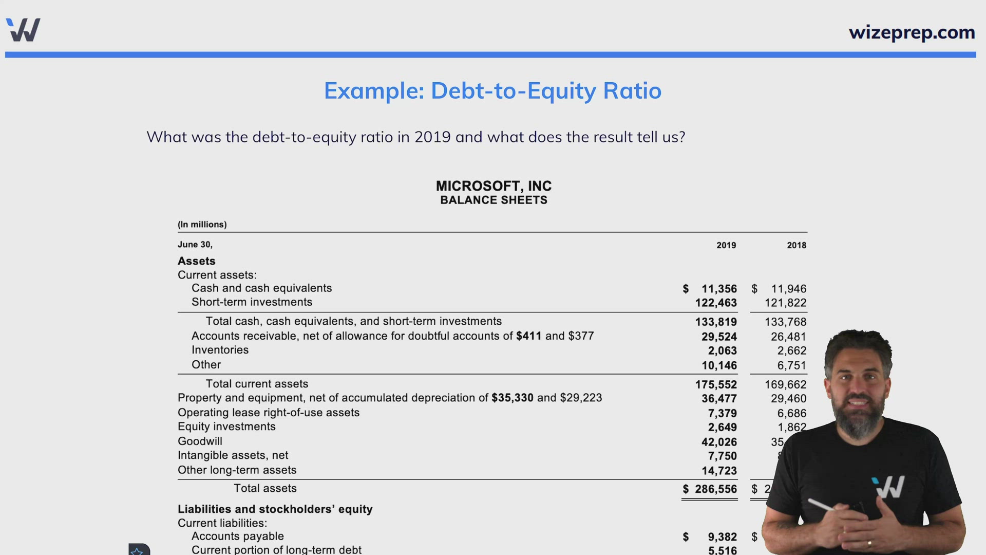 Debt-to-Equity Ratio - Wize University Introduction to Financial ...