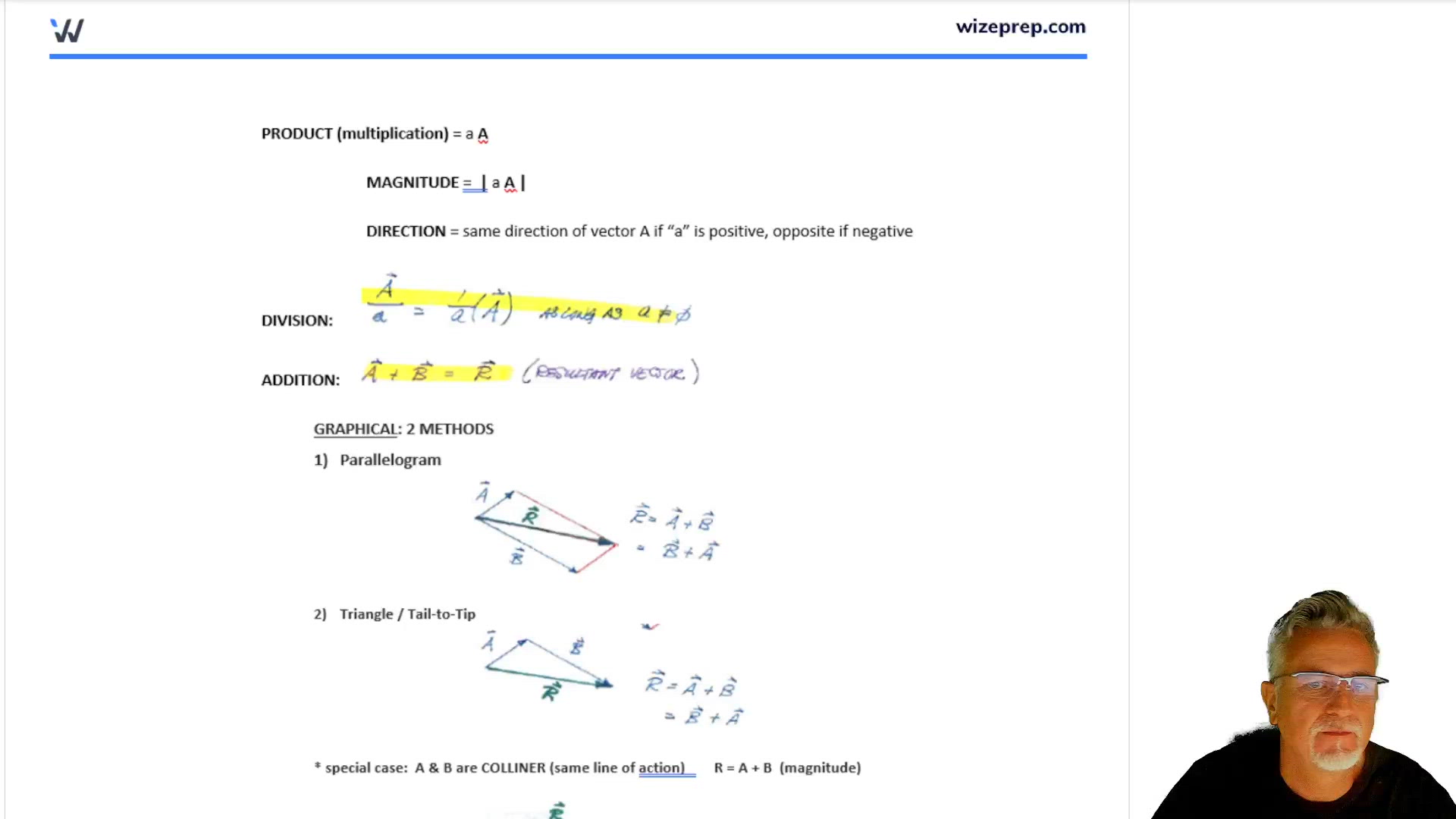 Vector Operations - Wize University Statics Textbook (Master) | Wizeprep