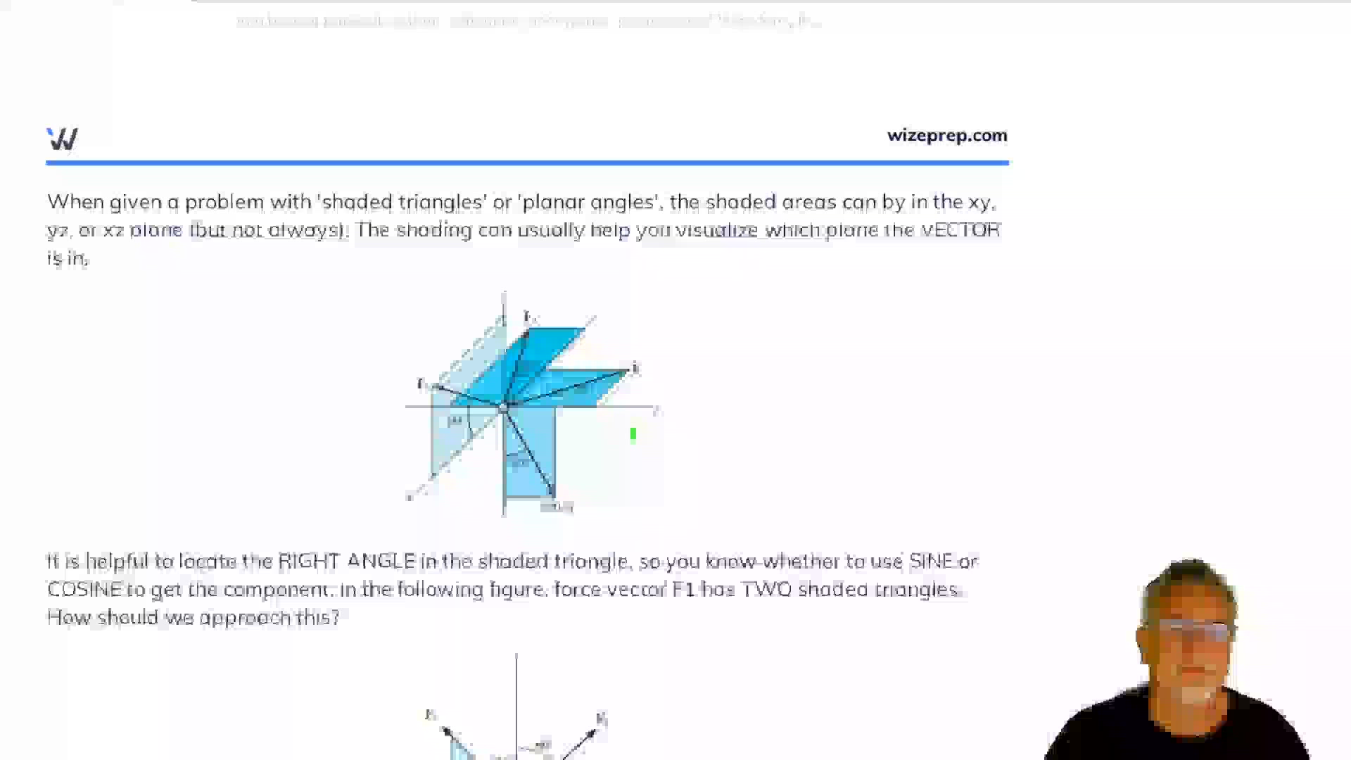 Planar Angles (Shaded Triangles) - Wize University Statics Textbook (Master) | Wizeprep
