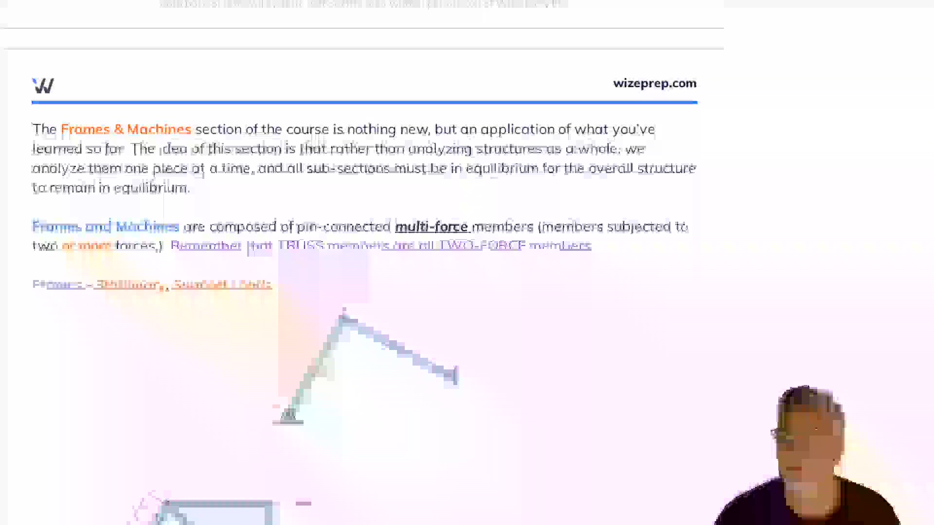 Frames and Machines - Wize University Statics Textbook (Master) | Wizeprep