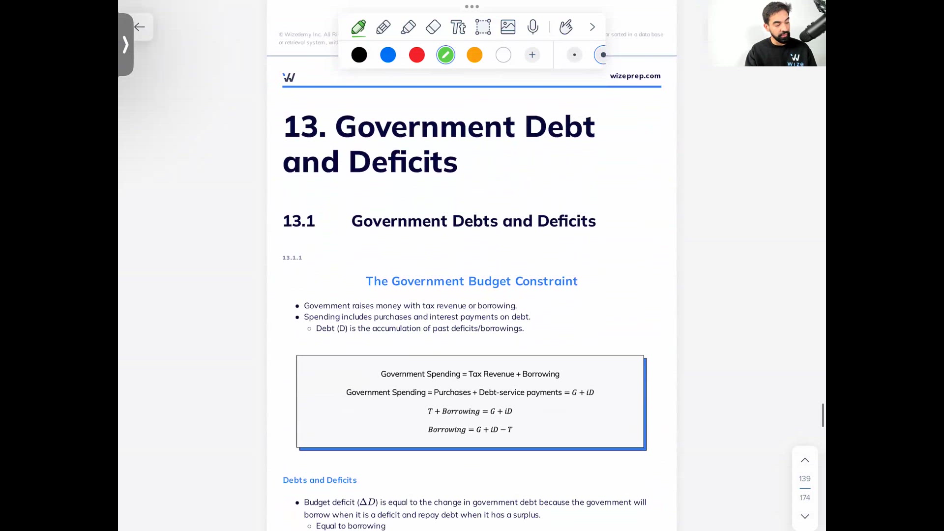 Government Debts and Deficits - Wize University Macroeconomics Textbook ...