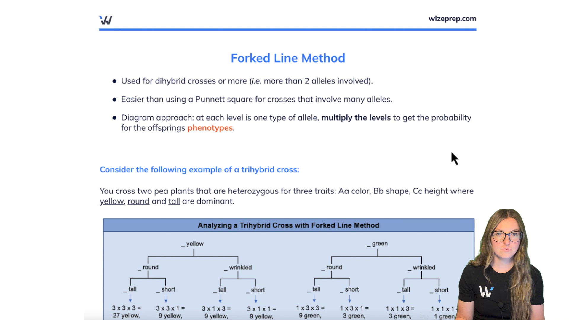 Forked-Line and Probability Methods - Wize University Biology Textbook | Wizeprep
